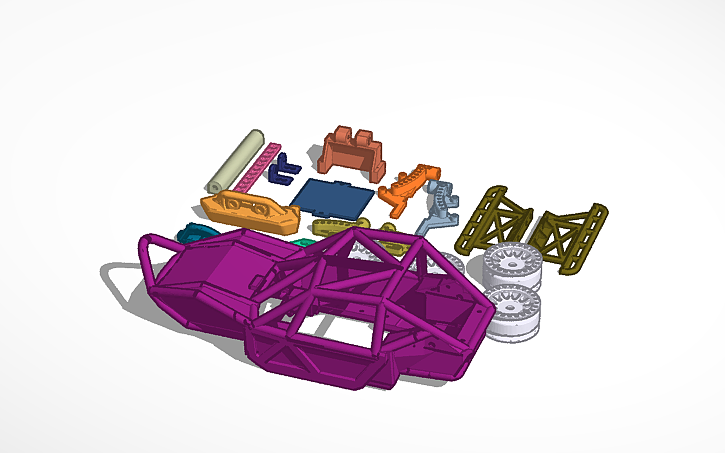 3D design SCX24 Rando parts w body - Tinkercad