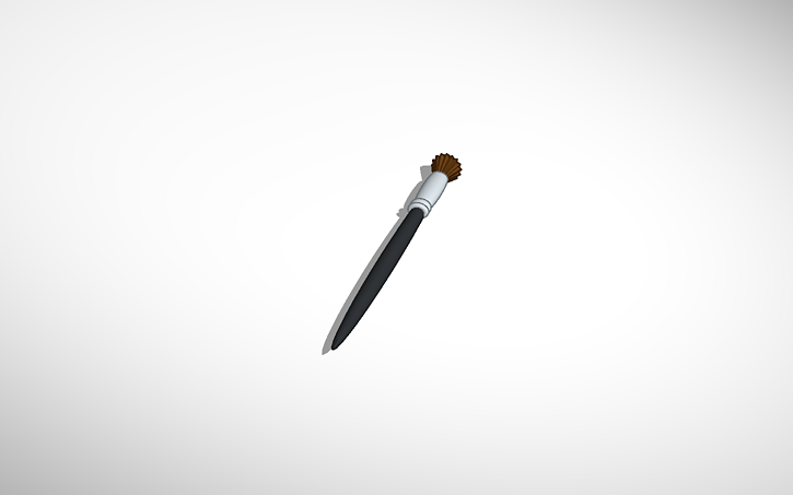 3D design paintbrush - Tinkercad