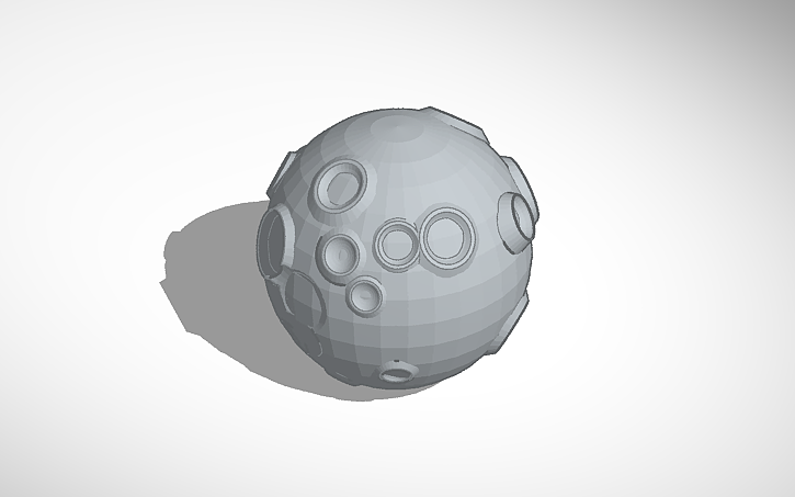 3d Design Luna Tinkercad