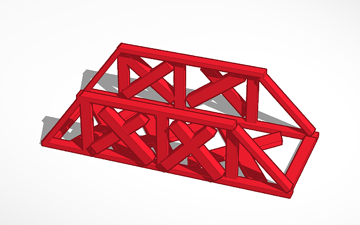 3D design balsa wood bridge - Tinkercad 3D design balsa wood bridge - Tinkercad