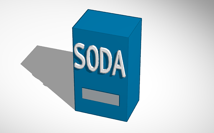 3D design Soda Machine | Tinkercad