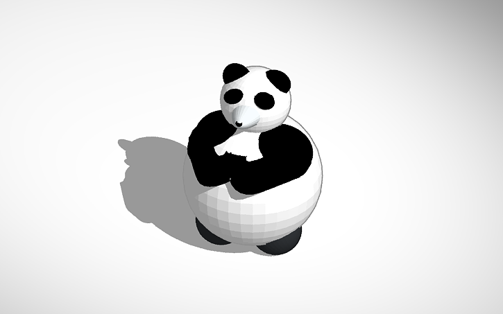 3D design PANDA! PANDA PANDA PANDA! - Tinkercad