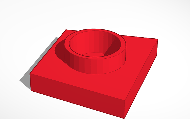3D design plate - Tinkercad