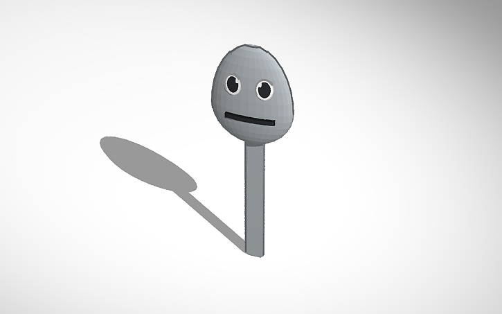 3D design Spoon Character(Updated) - Tinkercad