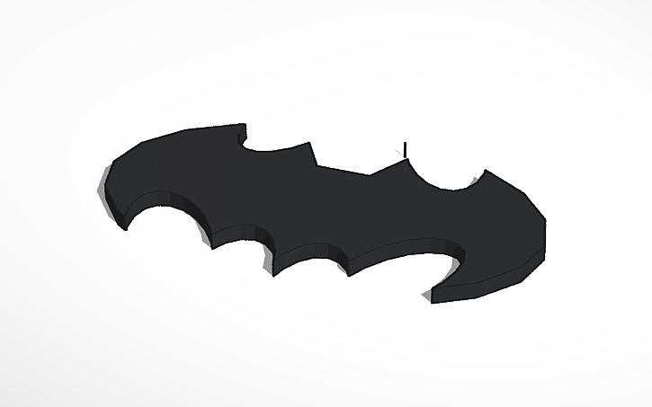 3D design nevaeh pearson-Batman logo | Tinkercad
