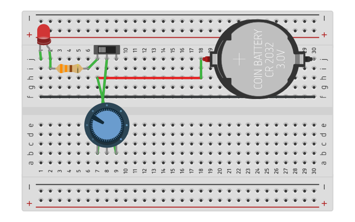 Circuit design Copy of Copy of 001_Basic_LED - Tinkercad