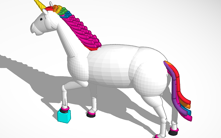 3D design UNICORN - Tinkercad
