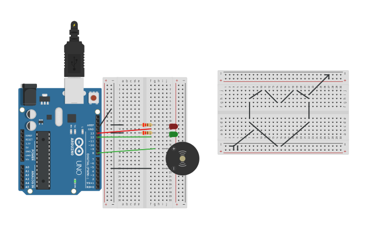Circuit Design Bocina Tinkercad