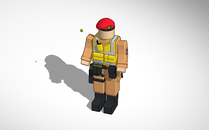 3D design British Army Royal Military Police - Tinkercad