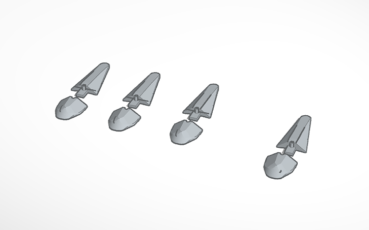 3D design SPACEX PACK dragon part3 - Tinkercad