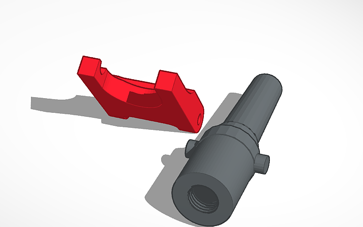 3D design mortar tube 2 - Tinkercad