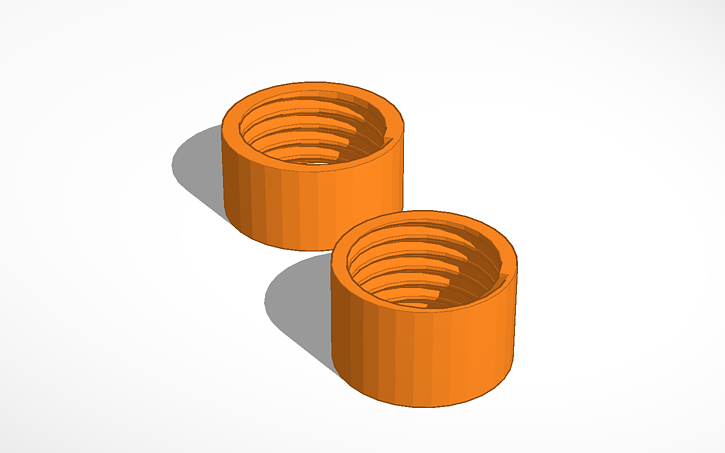 3D design jobmate screw thread test - Tinkercad