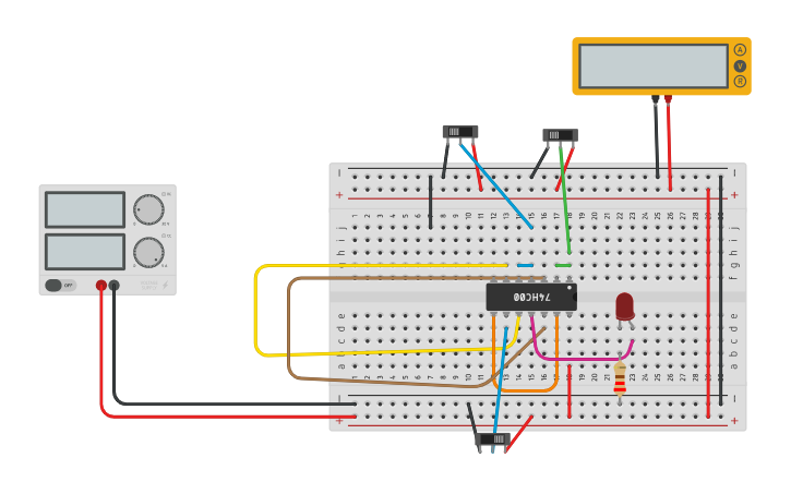 Circuit design Realizzazione del circuito logico Cantini | Tinkercad