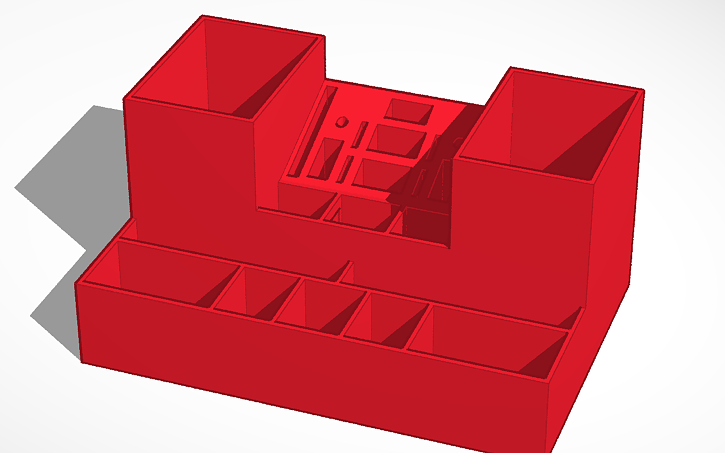 3D design 3d Printer Desk Tool Tidy - Tinkercad