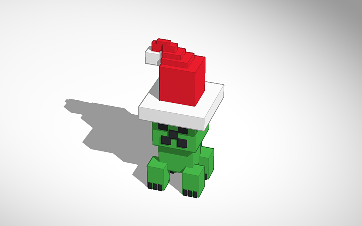 3D design Santa creeper - Tinkercad