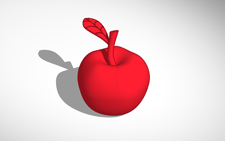 3D design apple - Tinkercad