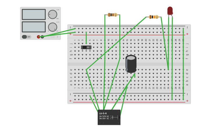 Circuit Design Relay Tinkercad