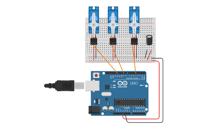 Circuit design Introducción Arduino: Circuito 23 | Tinkercad
