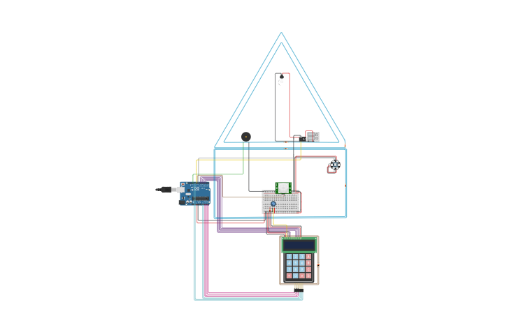 Circuit design Home Security Alarm | Tinkercad