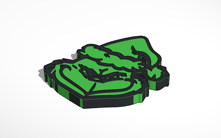 3D design grinch - Tinkercad