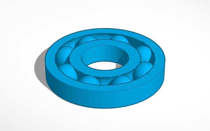 3d Design Bearing Test One Tinkercad 
