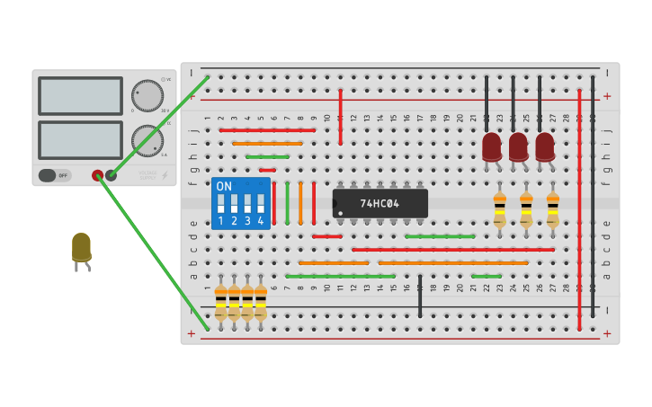Circuit design LOGIC - Tinkercad