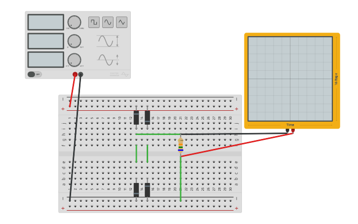 Circuit design Circuito Onda Completa - Tinkercad