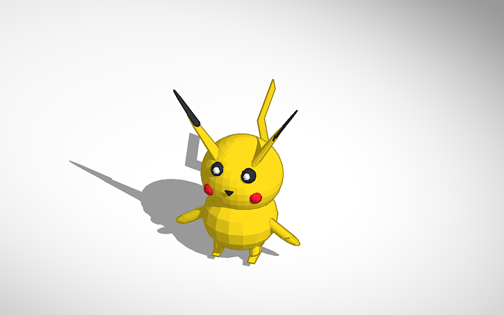3D design Pikachu | Tinkercad