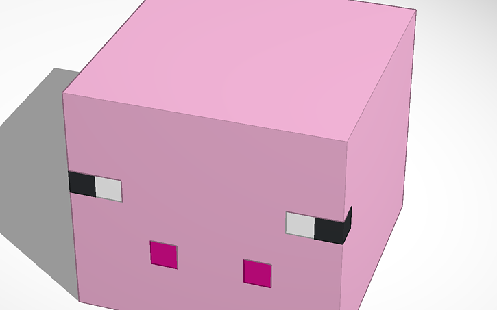 3D design pig for minecraft | Tinkercad