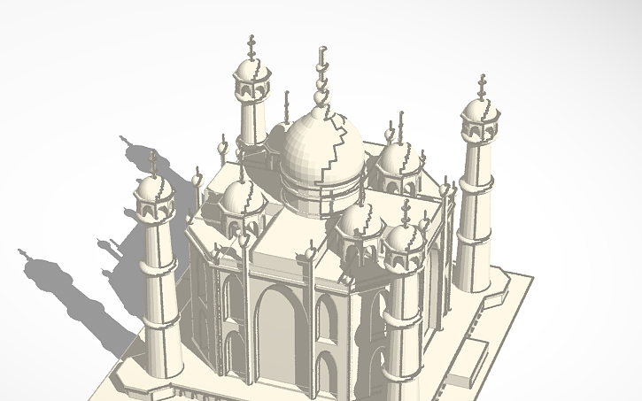 3D design Taj Mahal Project for 3D Modeling | Tinkercad
