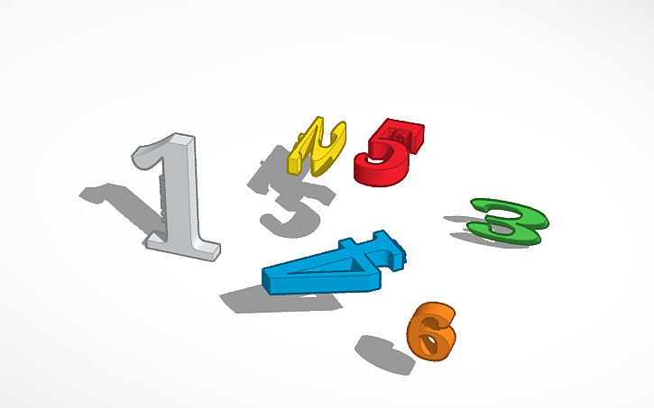 3D design 1-1 Magic Number is SIX - Tinkercad