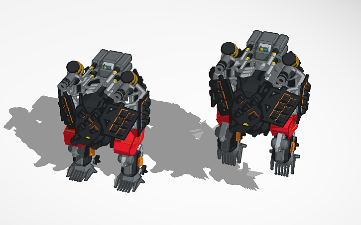 3D design Copy of Copy of Titan mech "rook" - Tinkercad