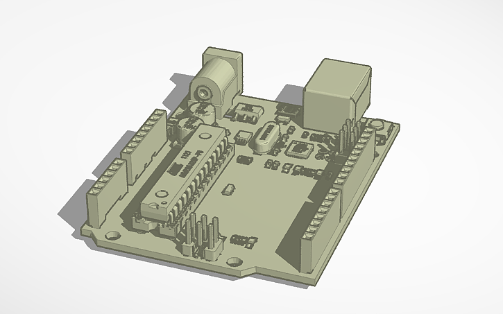 3D design arduino board - Tinkercad