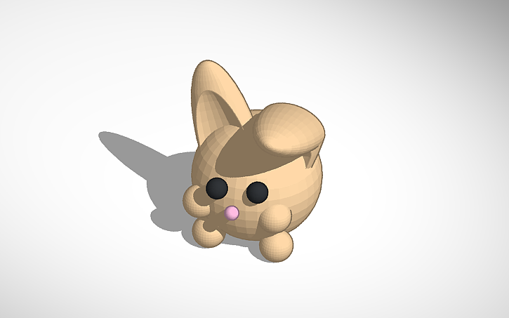 3D design bunny - Tinkercad
