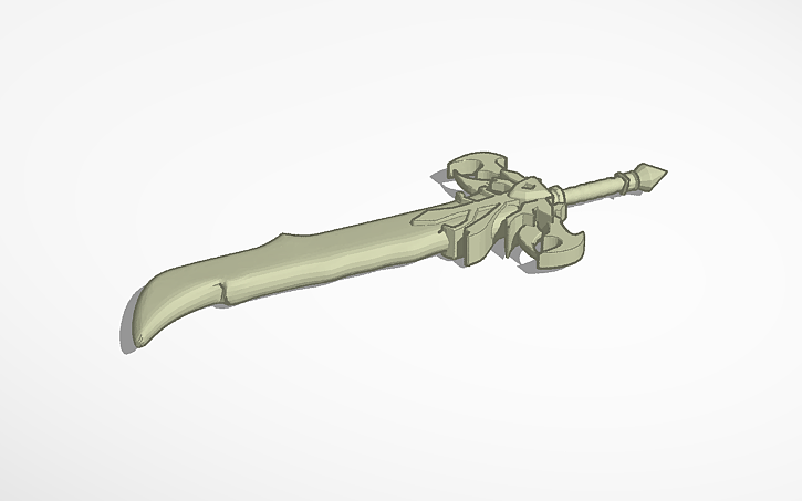 3D design dark blade - Tinkercad