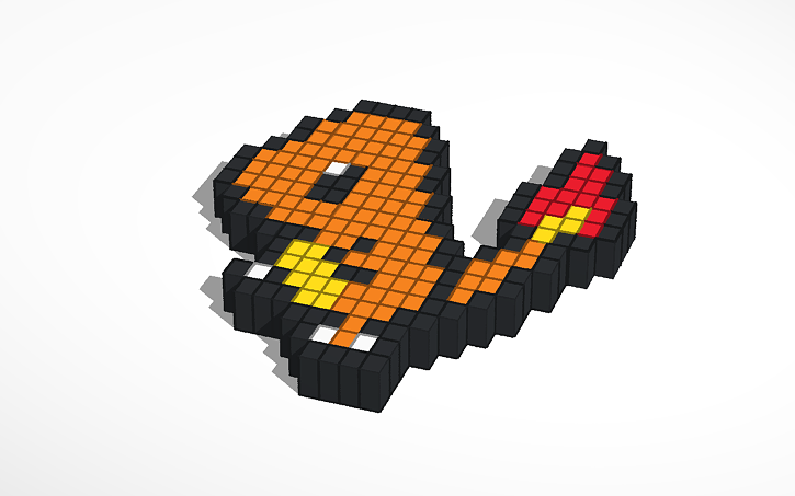 3D design charmander - Tinkercad