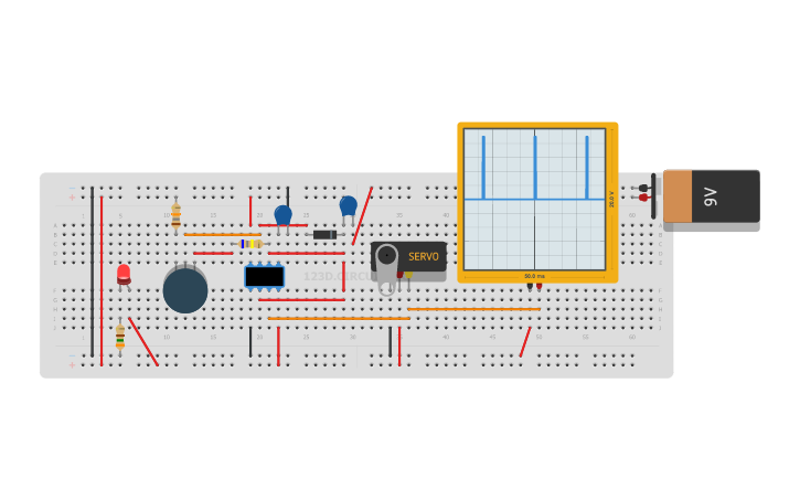 Circuit Design 555 Servo Tester Tinkercad