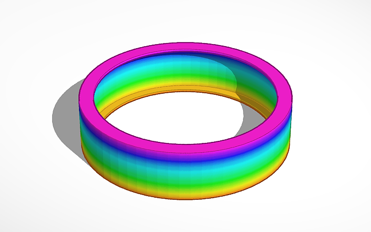 3D design rainbow bracelet | Tinkercad