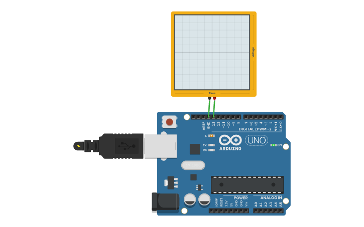 Circuit design timer 1hz inerupt - Tinkercad