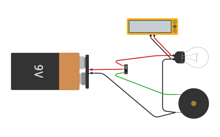 Circuit design Simple testing circuit 2 | Tinkercad