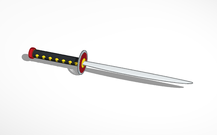 3D design pineapple sword - Tinkercad
