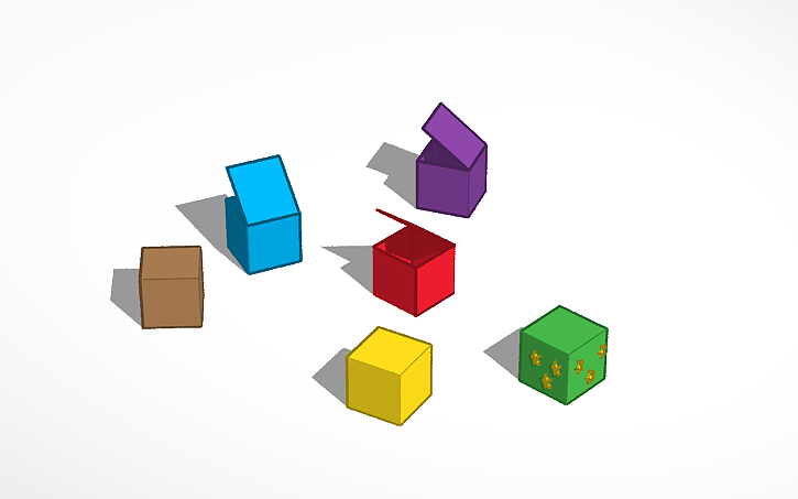 3D design boxes - Tinkercad