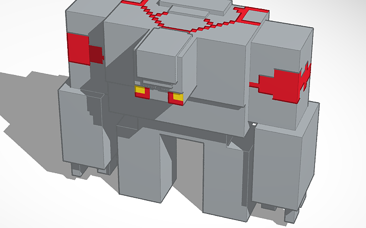 3D design Golem de redstone | Tinkercad