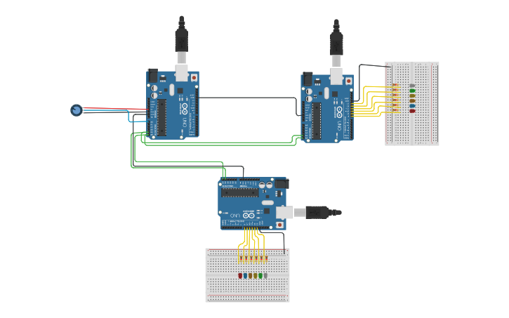 Circuit design I2C - Tinkercad