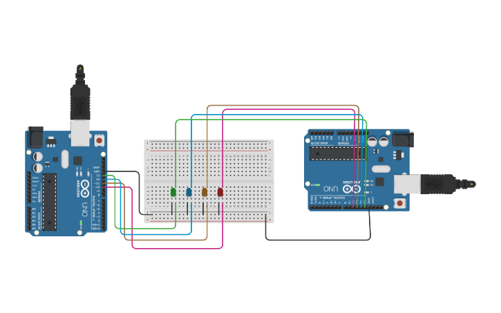 Circuit Design Serial Communication Between 2 Arduino Tinkercad Eroppa