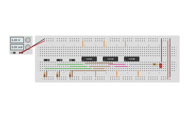 Circuit design #1 Activity 7 SEGUN - Tinkercad