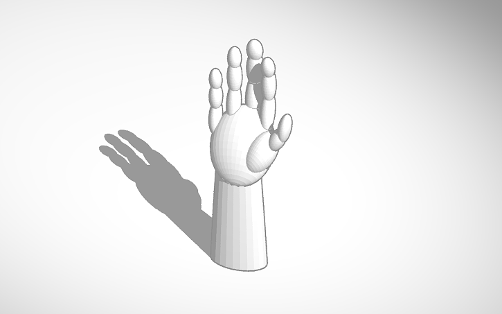 3D design Hand - Tinkercad