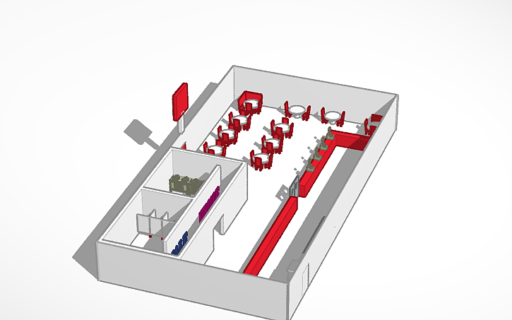 3D design Restaurant - Tinkercad