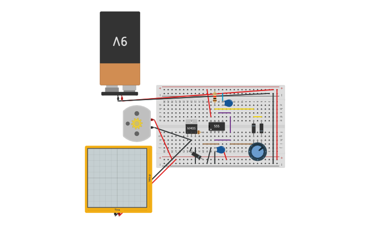 Circuit design Controlar un motor usando PWM - Tinkercad Circuit design Controlar un motor usando PWM - Tinkercad