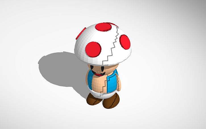 3D design Toad - Tinkercad
